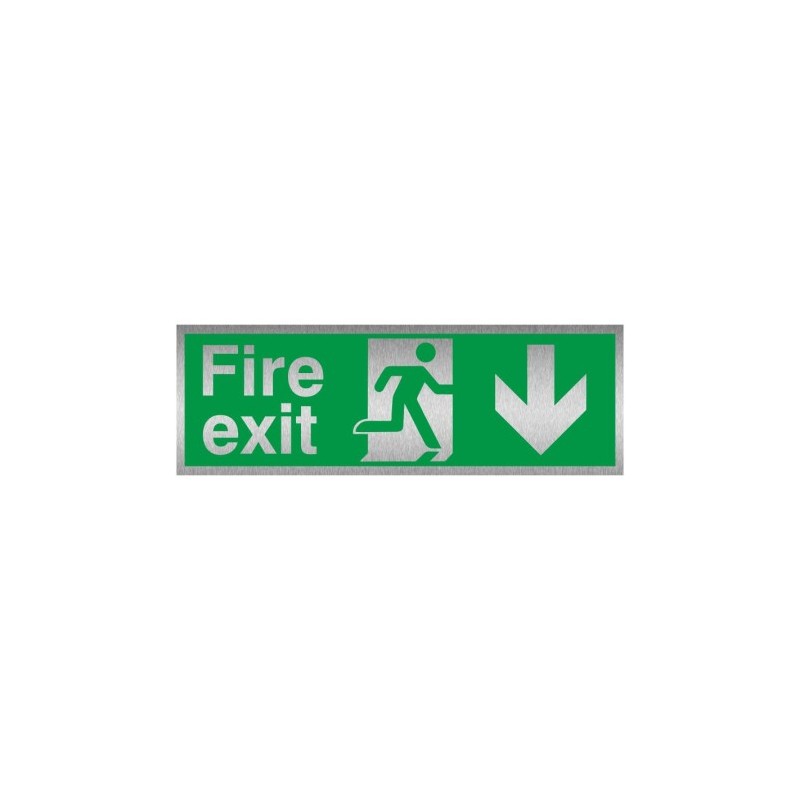 Fire Exit Down Sign | Rainbow Safety