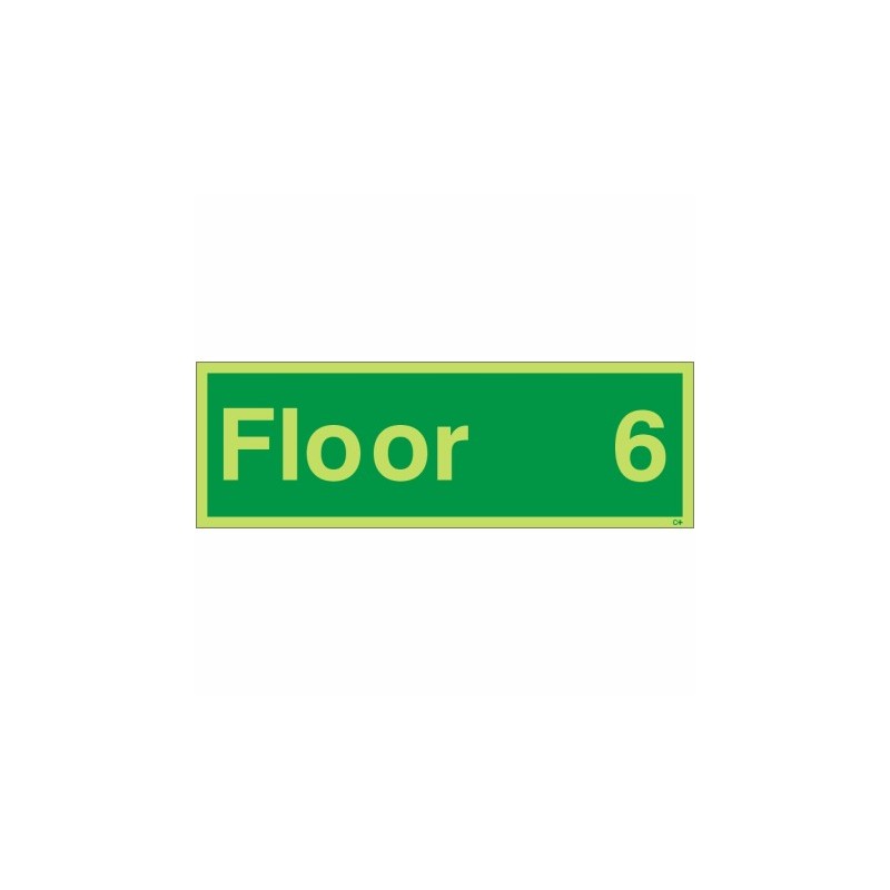 Floor 6 - Floor Level Identification Sign