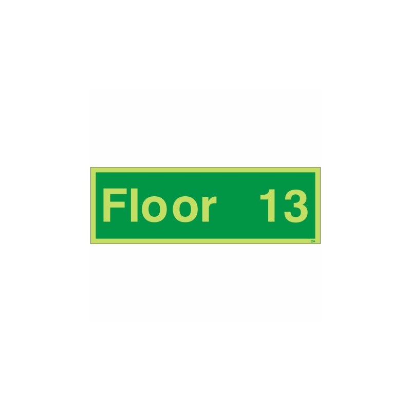 Floor 13 - Floor Level Identification Sign