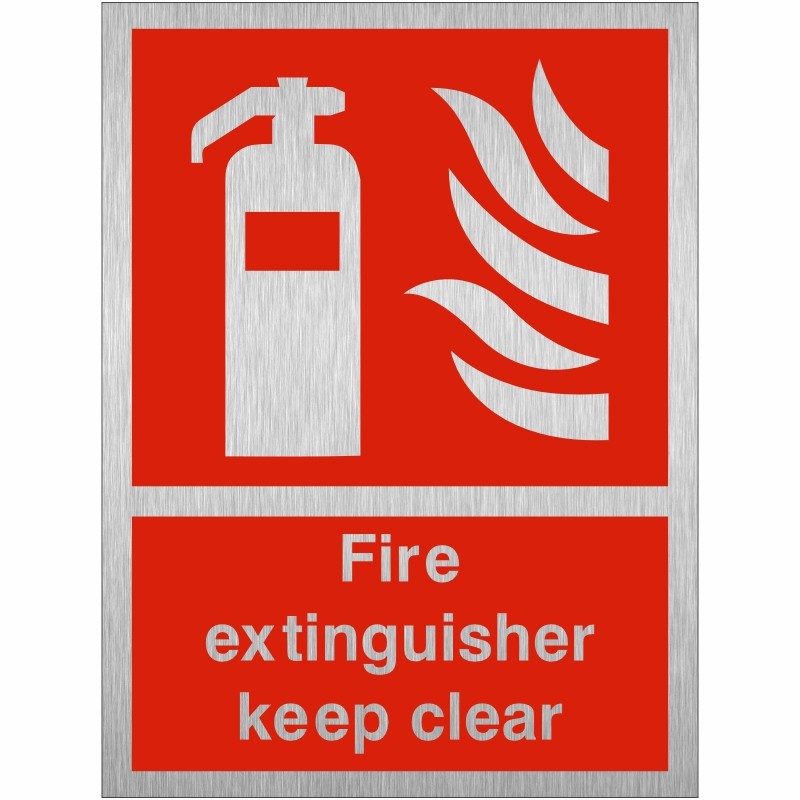 Fire Extinguisher Keep Clear Sign | Rainbow Safety