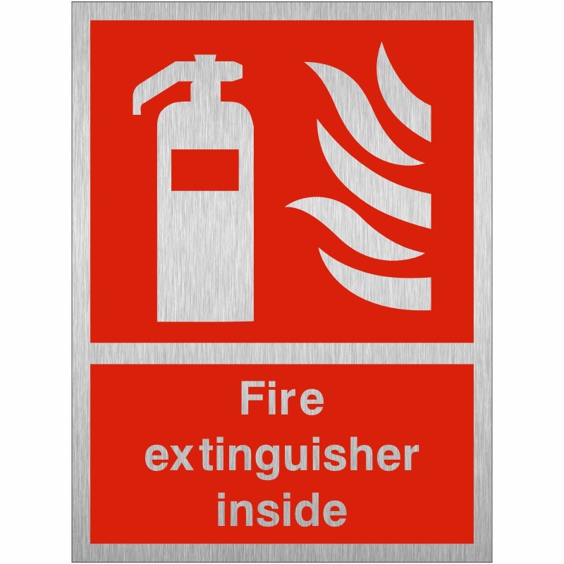 Fire Extinguisher Inside Sign - 150mm x 200mm | Rainbow Safety