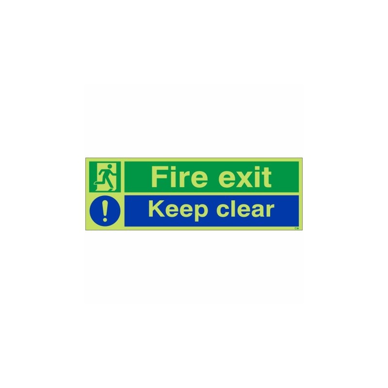 Fire Exit Keep Clear Sign | Rainbow Safety