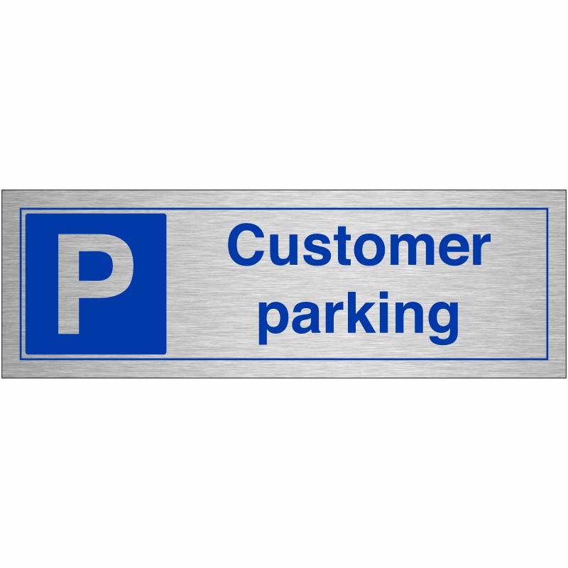 Customer Parking Sign