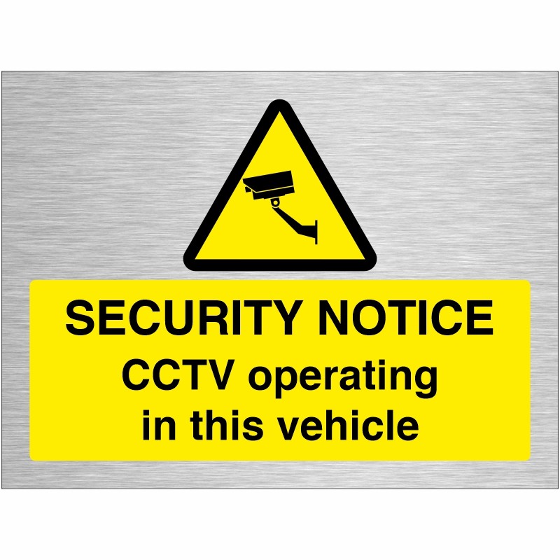 CCTV Security Notice Sign