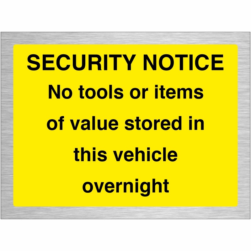 Security Notice Sign