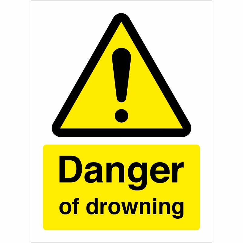 Danger of Drowning Sign