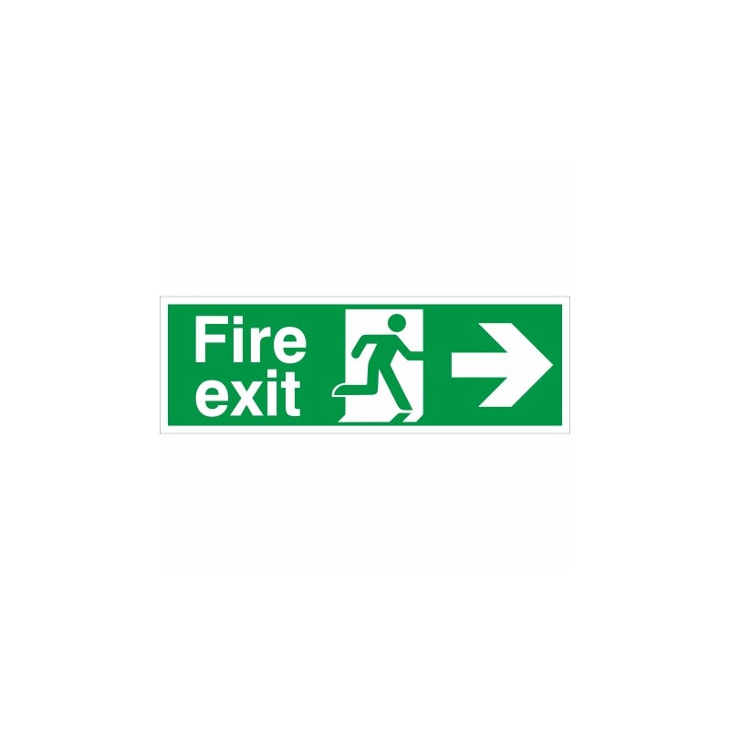 Extra Large Fire Exit Arrow Right Sign