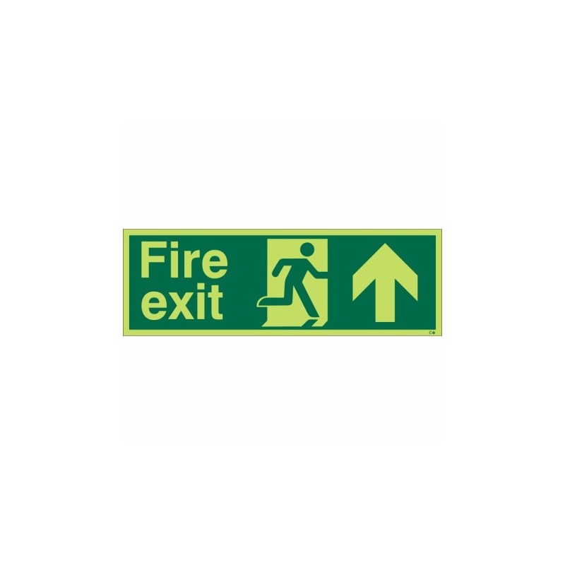 Fire Exit Up Sign | Rainbow Safety