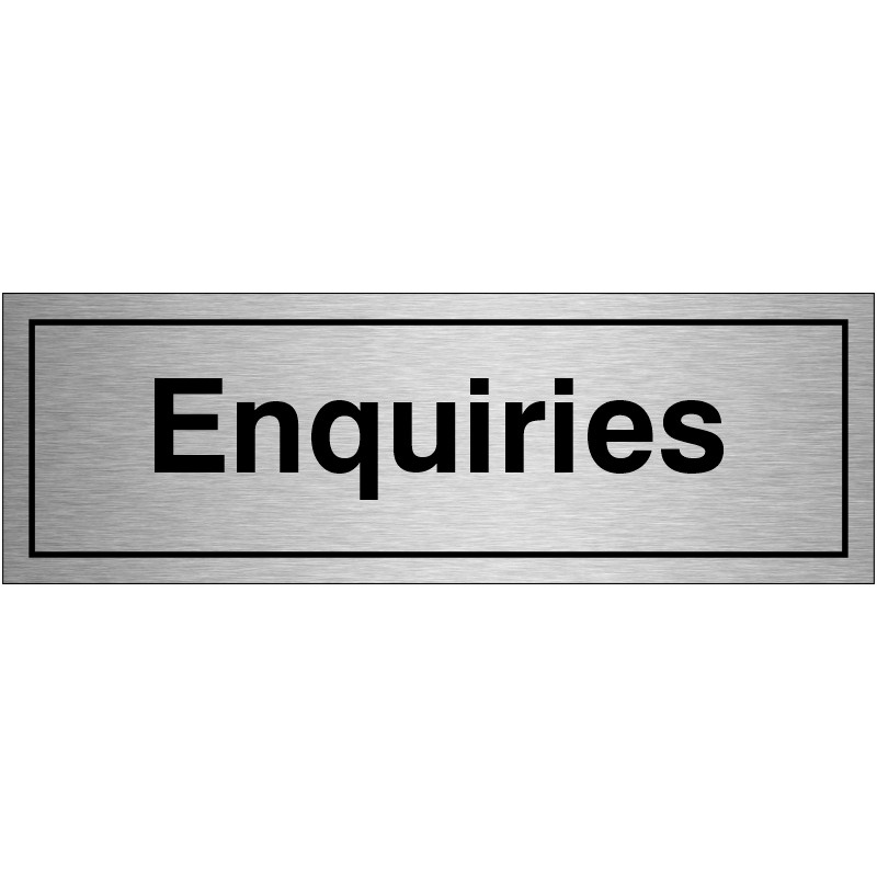Enquiries Door Sign